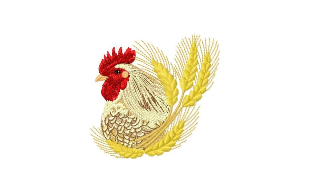 Machine Embroidery Design Rooster, Embroidery Chicken, Farm Rooster - Etsy