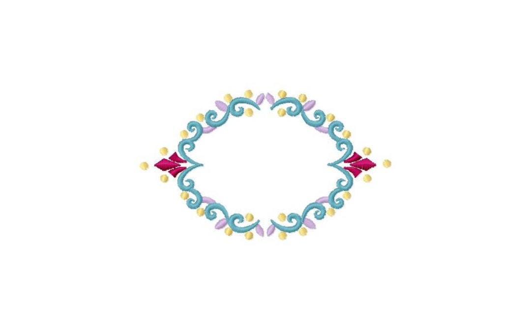 Heirloom Monogram Frame Machine Embroidery Design, Font Frame ...