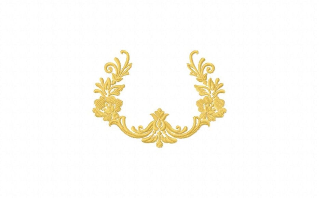 Laurel Embroidery Designs - Monogram Frame Embroidery Design Machine ...