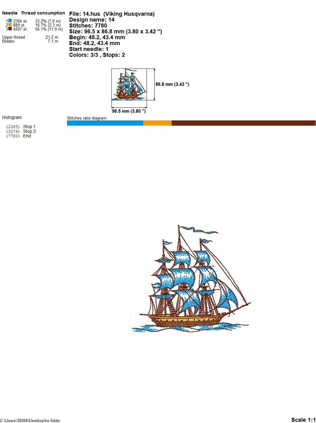 Embroidery Design Sailboat, Machine Embroidery Corvette, Pirate Ship ...
