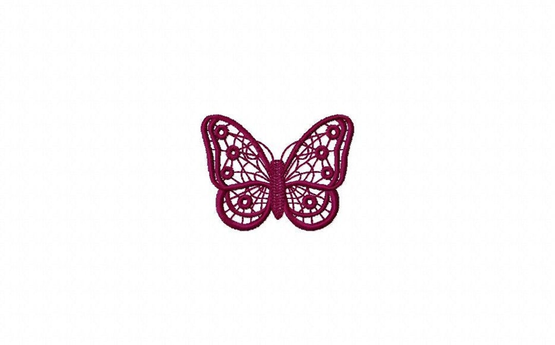 Butterfly Embroidery Design. Animal Embroidery Design. Butterfly FSL ...