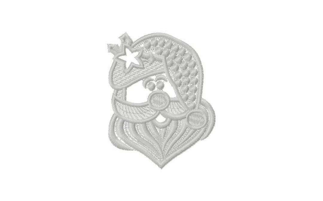 Santa Fsl,machine Embroidery FSL, Christmas Machine Embroidery Design ...