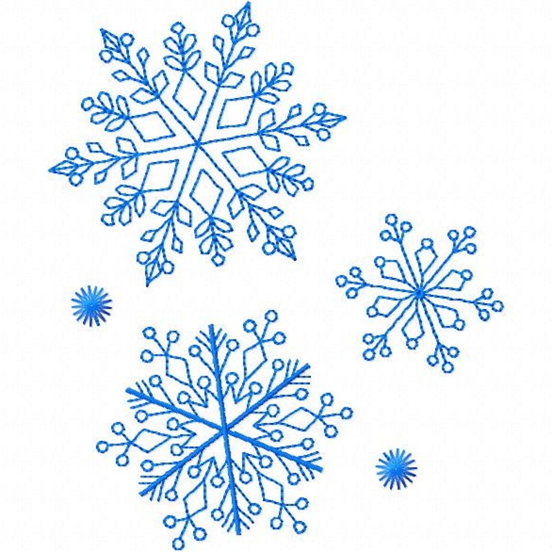 Snowflake Embroidery - Etsy