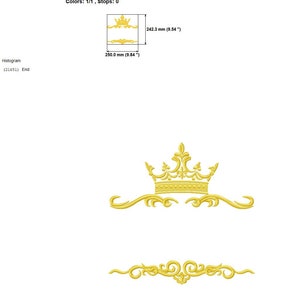 Crown Monogram Frame - Machine Embroidery Design, Royal Monogram Frame ...