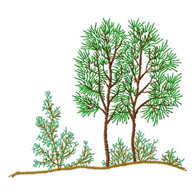 Pine Embroidery - Etsy