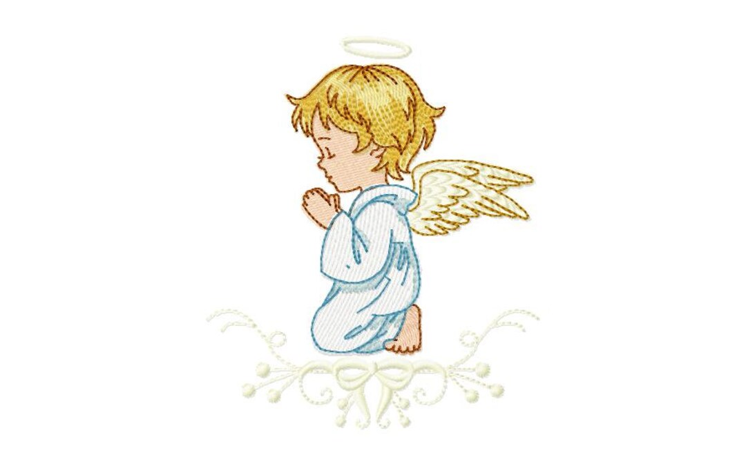 Angel Embroidery Design - Baby Boy Embroidery Machine Embroidery Design ...