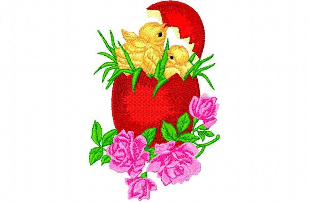 Baby Chick Embroidery Design, Embroidery Chick, Easter Machine ...
