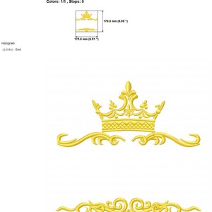 Crown Monogram Frame - Machine Embroidery Design, Royal Monogram Frame ...