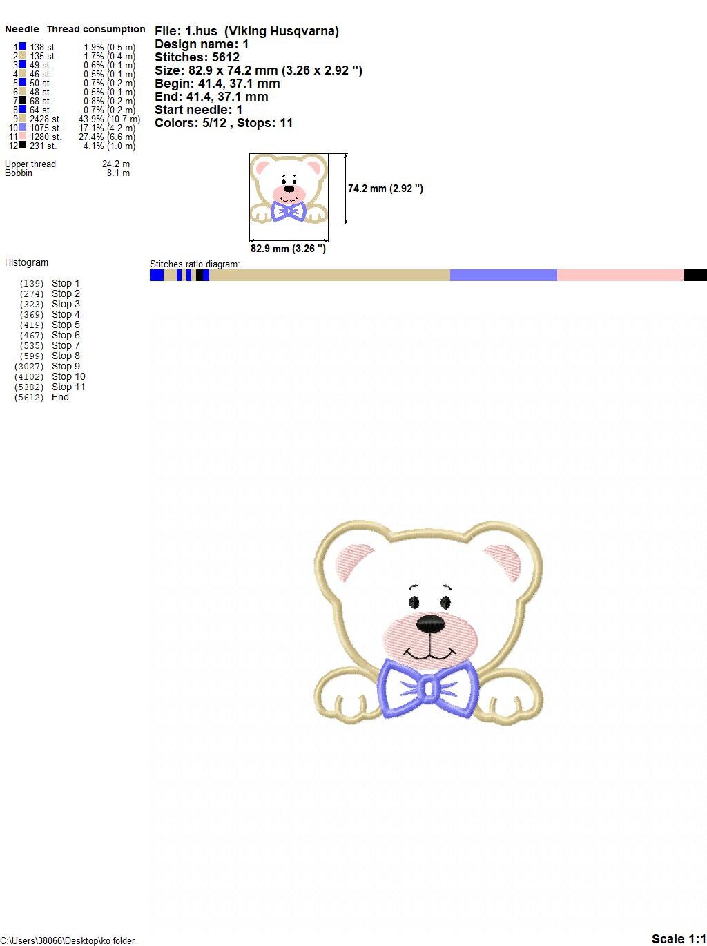 Teddy Bear Embroidery Design Bear Face Embroidery Design - Etsy