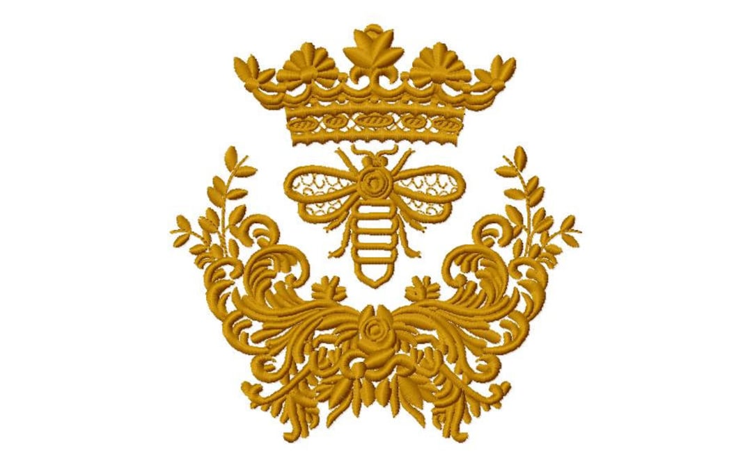 Bee Monogram Frame - Machine Embroidery Design, Vintage Frame With Bee ...