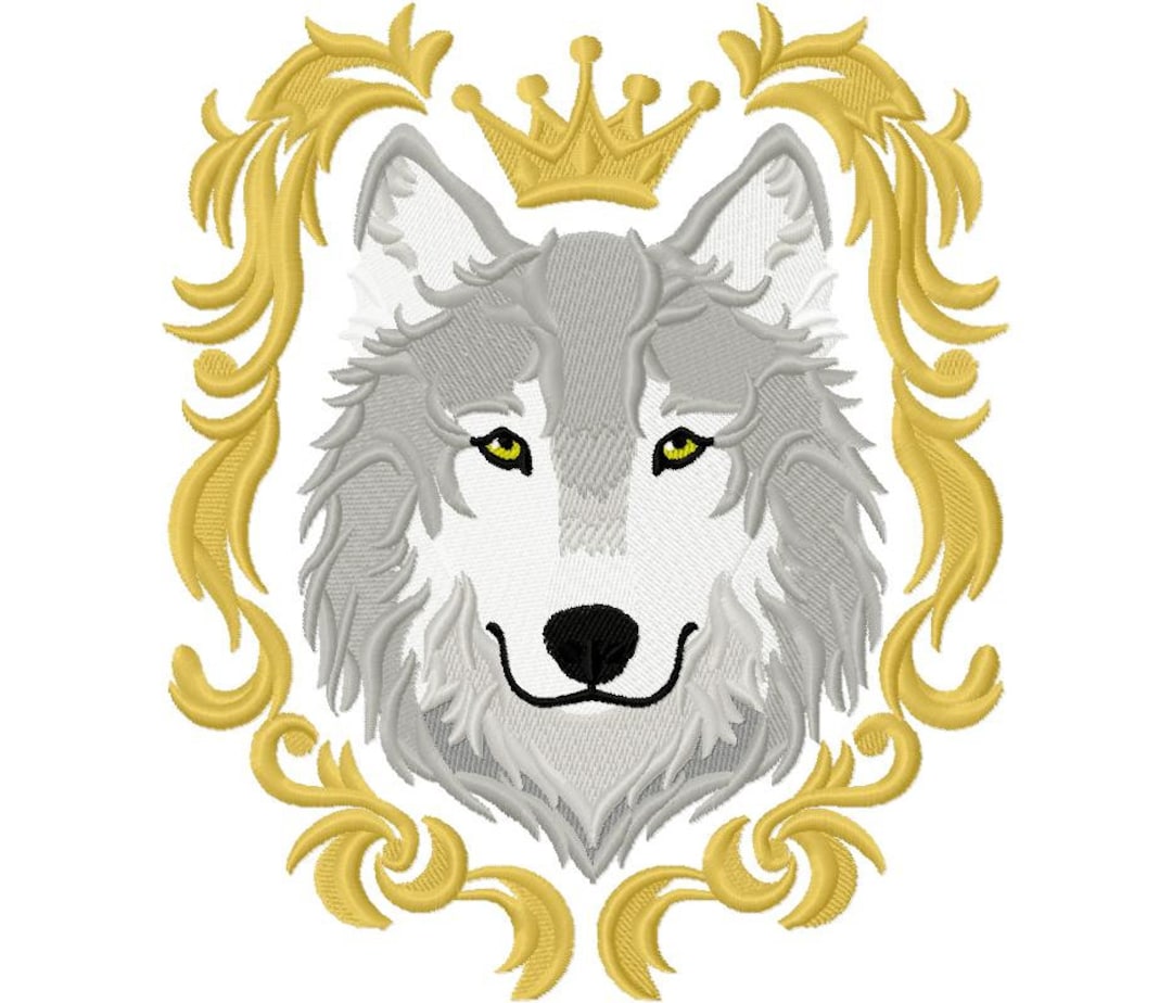 Wolf Machine Embroidery Design,forest Wild Animals, Wolf Frame, Wolf ...