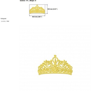 Elegant Tiara Machine Embroidery Design – Royal Crown Machine ...