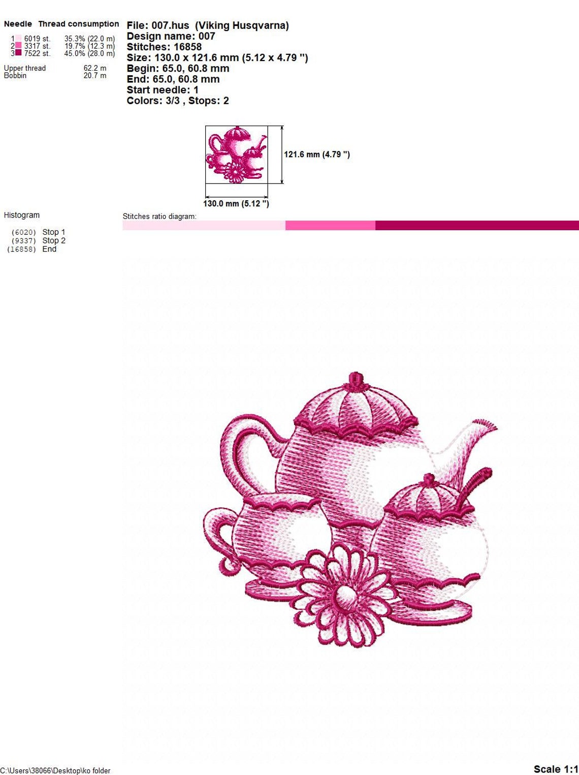 Teapot Embroidery Design Flowers Embroidery Designs Machine - Etsy