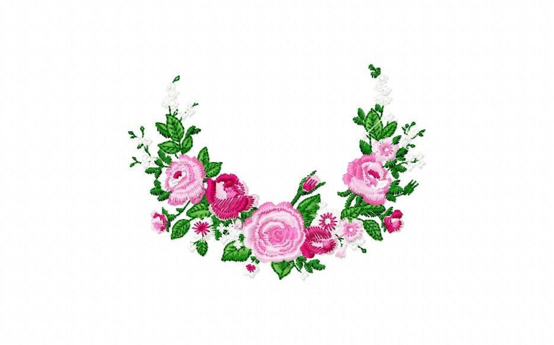 Monogram Frame Embroidery Design - Floral Embroidery Machine Embroidery ...