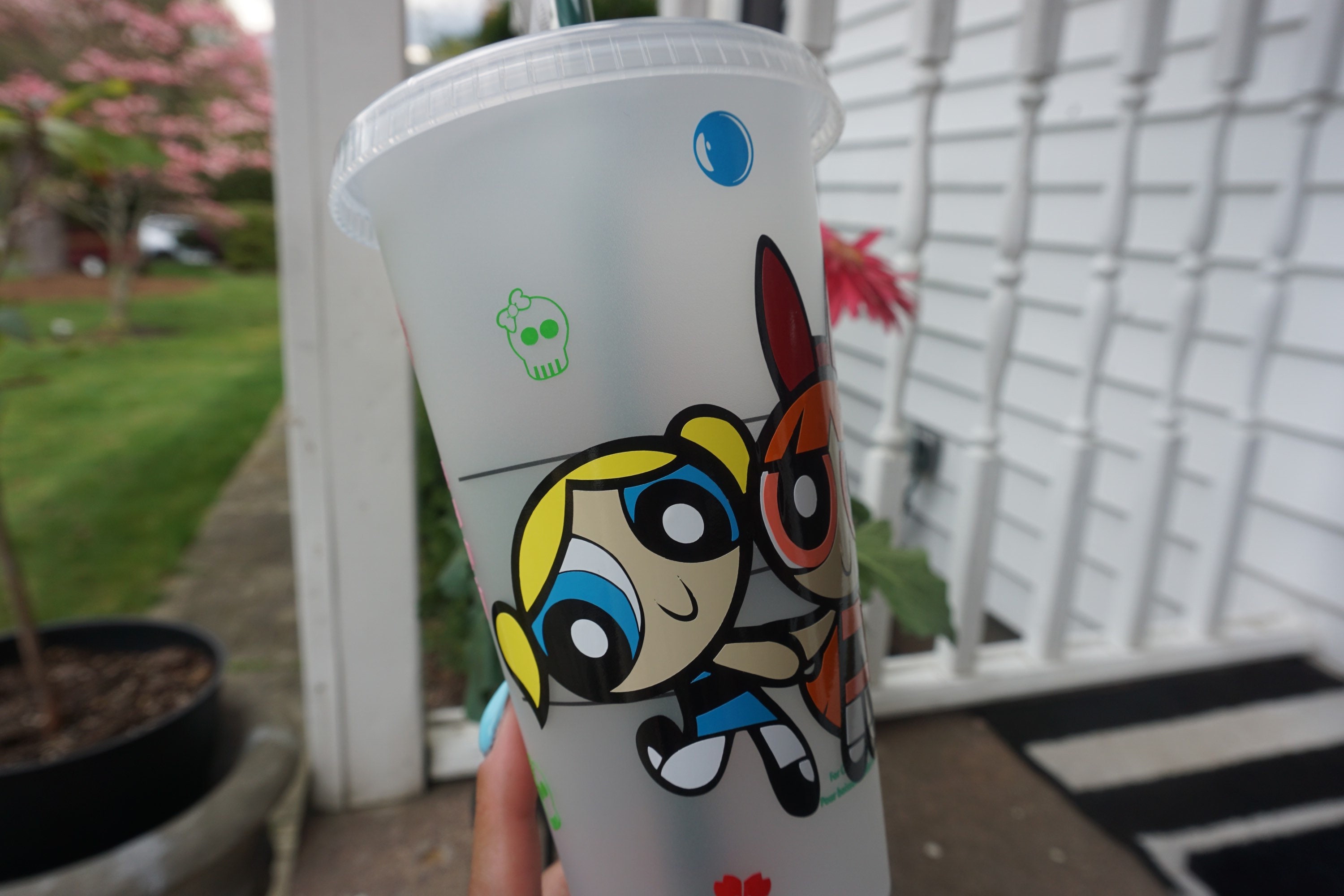 Powerpuff Girls Starbucks Cold Cup Powerpuff Girls Starbucks | Etsy