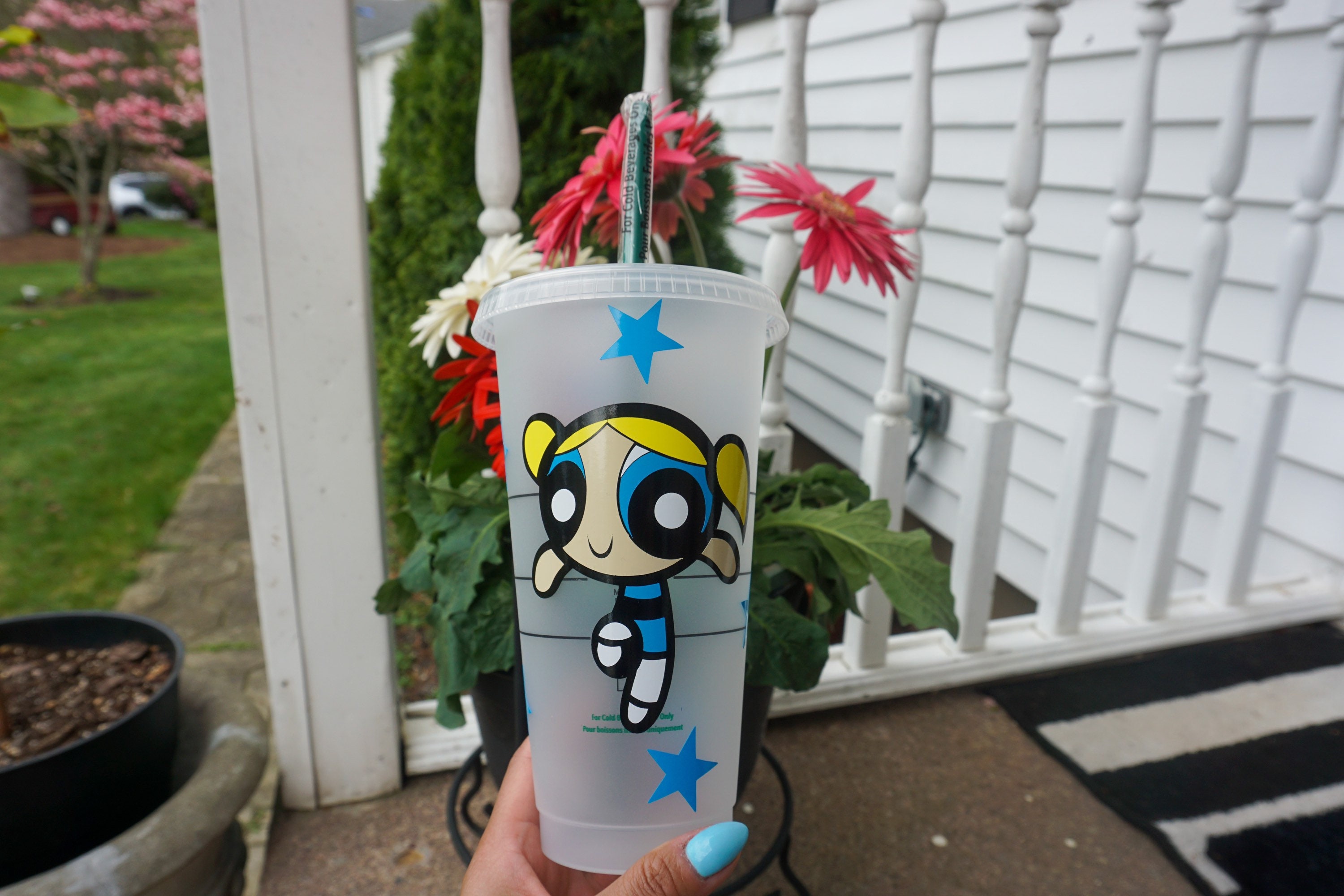 Powerpuff Girls Starbucks Cold Cup Powerpuff Girls Starbucks | Etsy