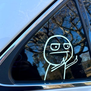 Middle Finger Stickman Sticker Decal, Decals for Cars, Decals, Decal ...