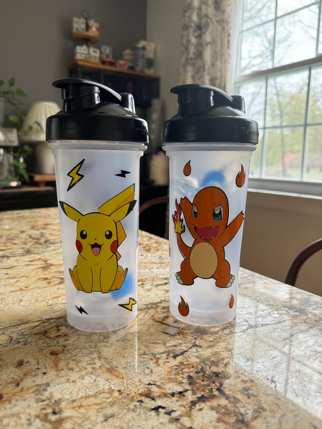 Pikachu Shaker Bottle, Pokémon Blender Bottle, Shaker Bottle, Blender ...