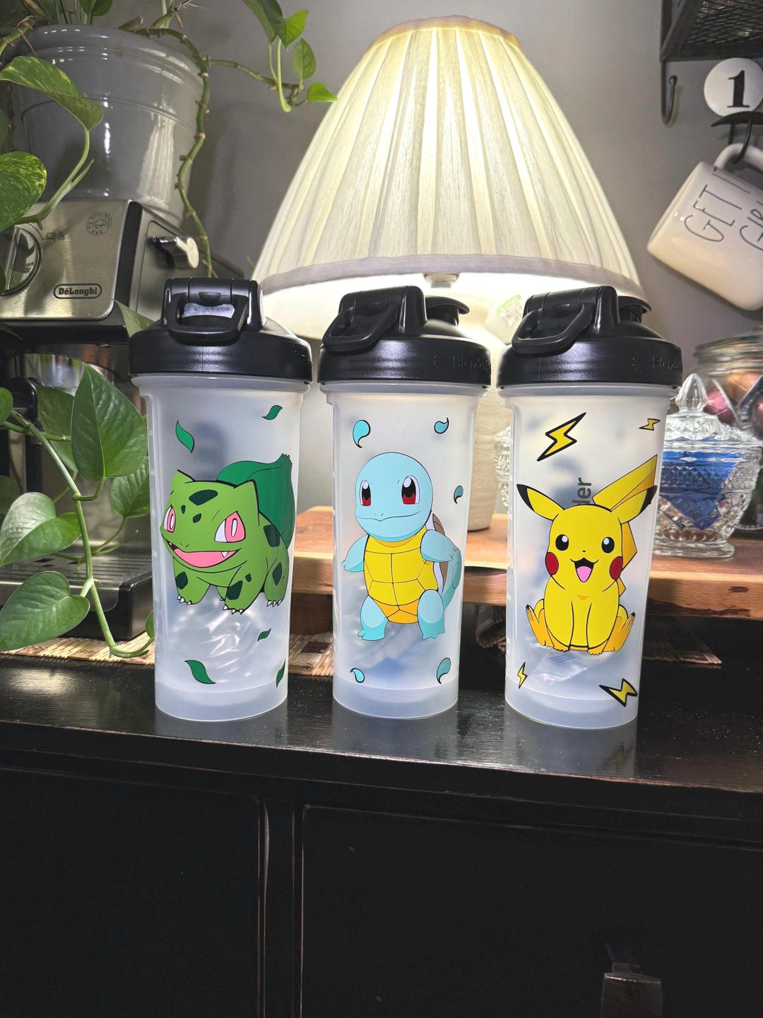 Pikachu Shaker Bottle, Pokémon Blender Bottle, Shaker Bottle, Blender ...