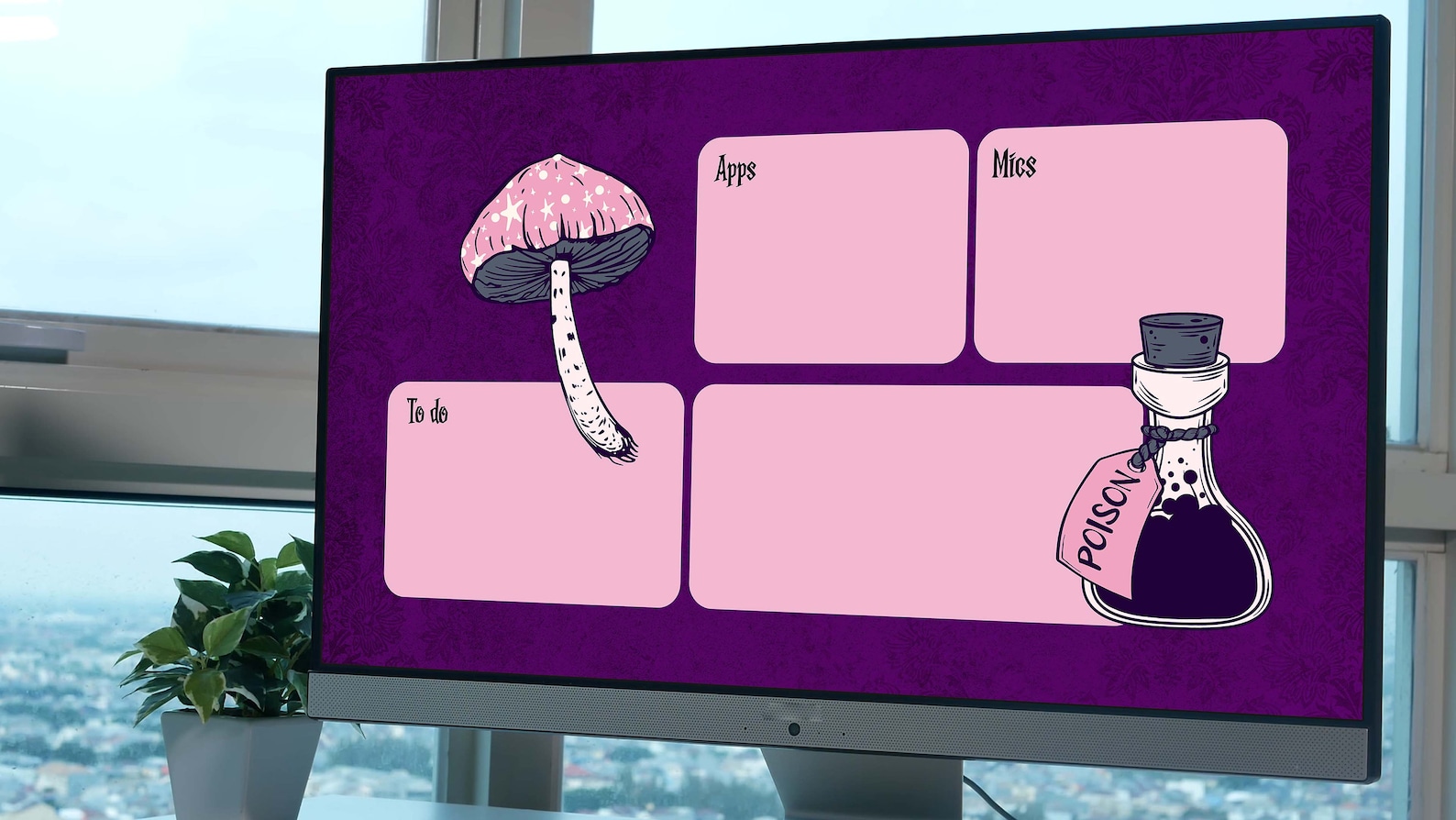 Purple Gothic Wallpaper for Mac and Window | Gothic Desktop Background ...