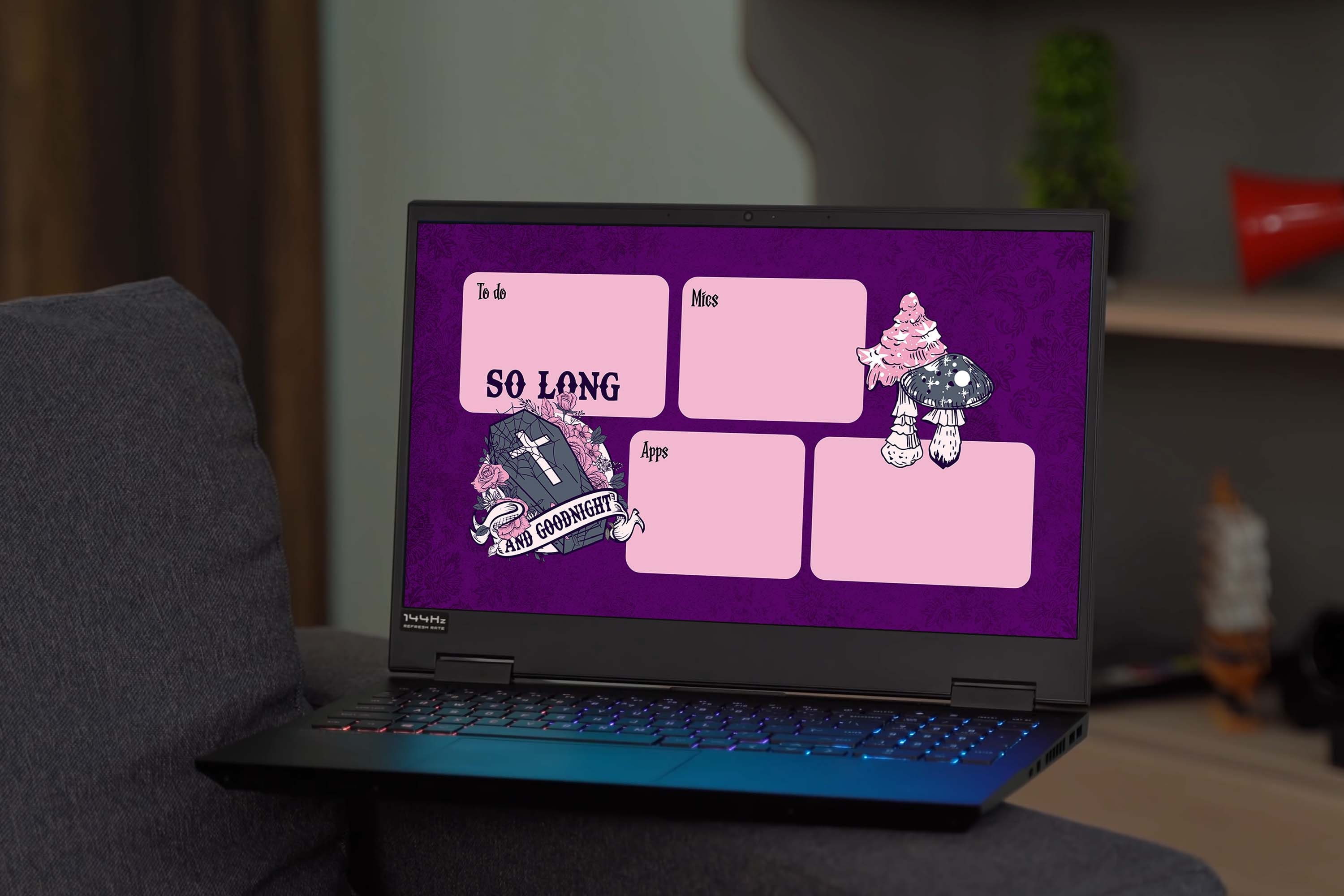 Purple Gothic Wallpaper for Mac and Window | Gothic Desktop Background ...