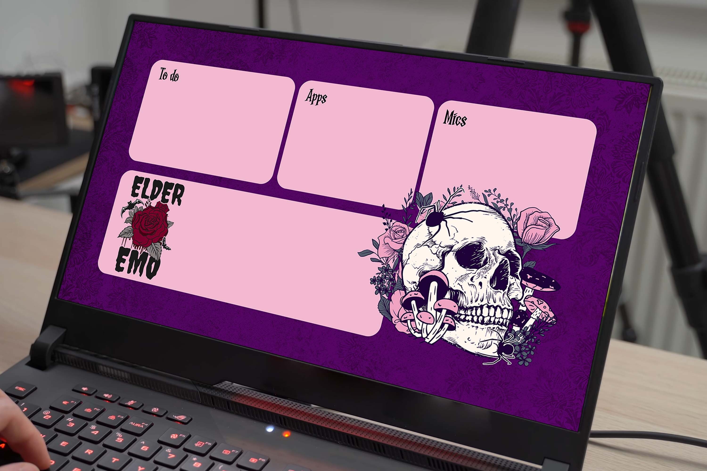 Purple Gothic Wallpaper for Mac and Window | Gothic Desktop Background ...