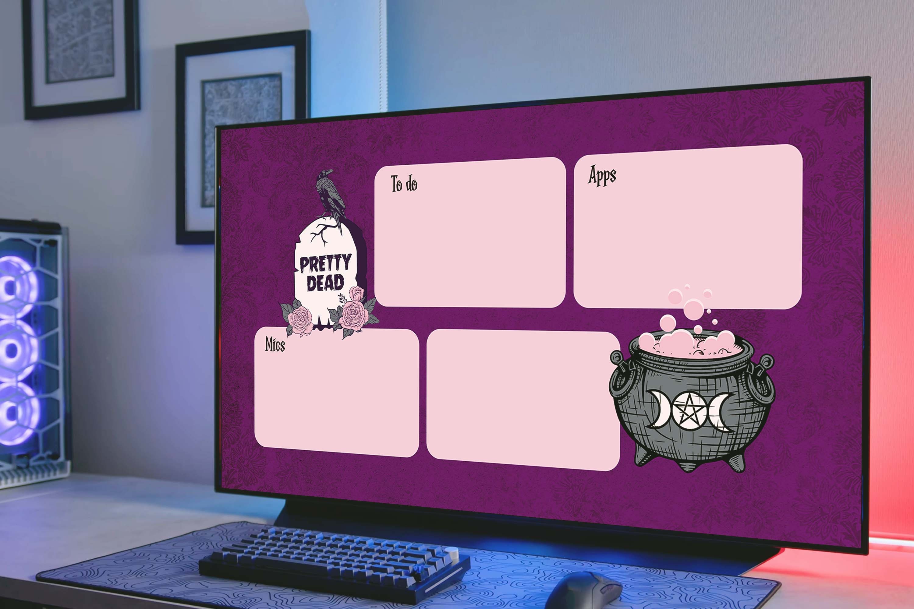 Purple Gothic Wallpaper for Mac and Window | Gothic Desktop Background ...