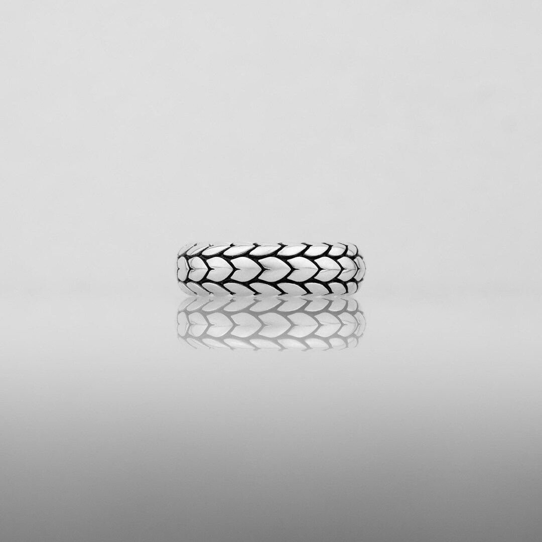 Silver Dragon Scale Ring - Etsy
