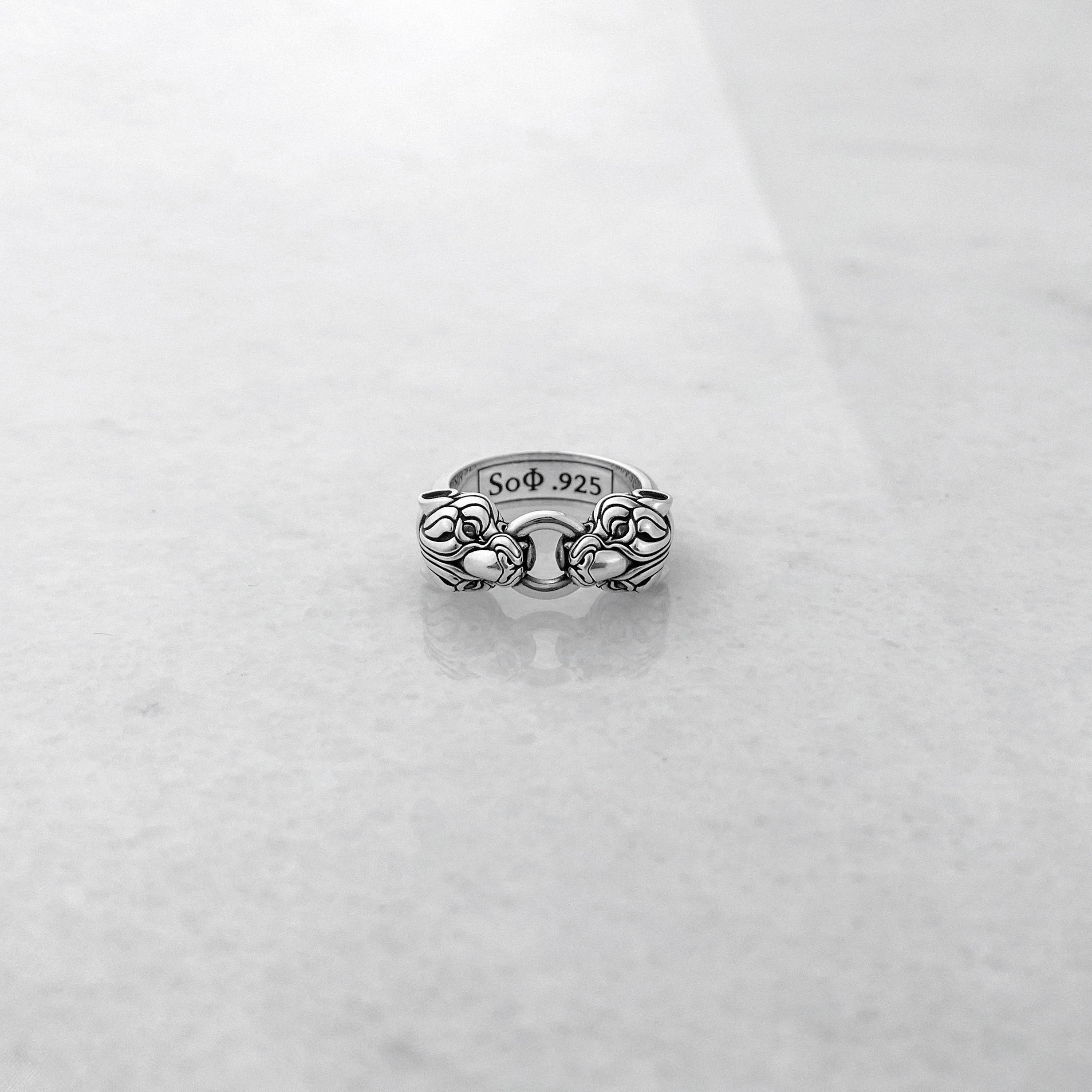 Art Deco Inspired Sterling Silver Puma Ring Wild Cat Door - Etsy