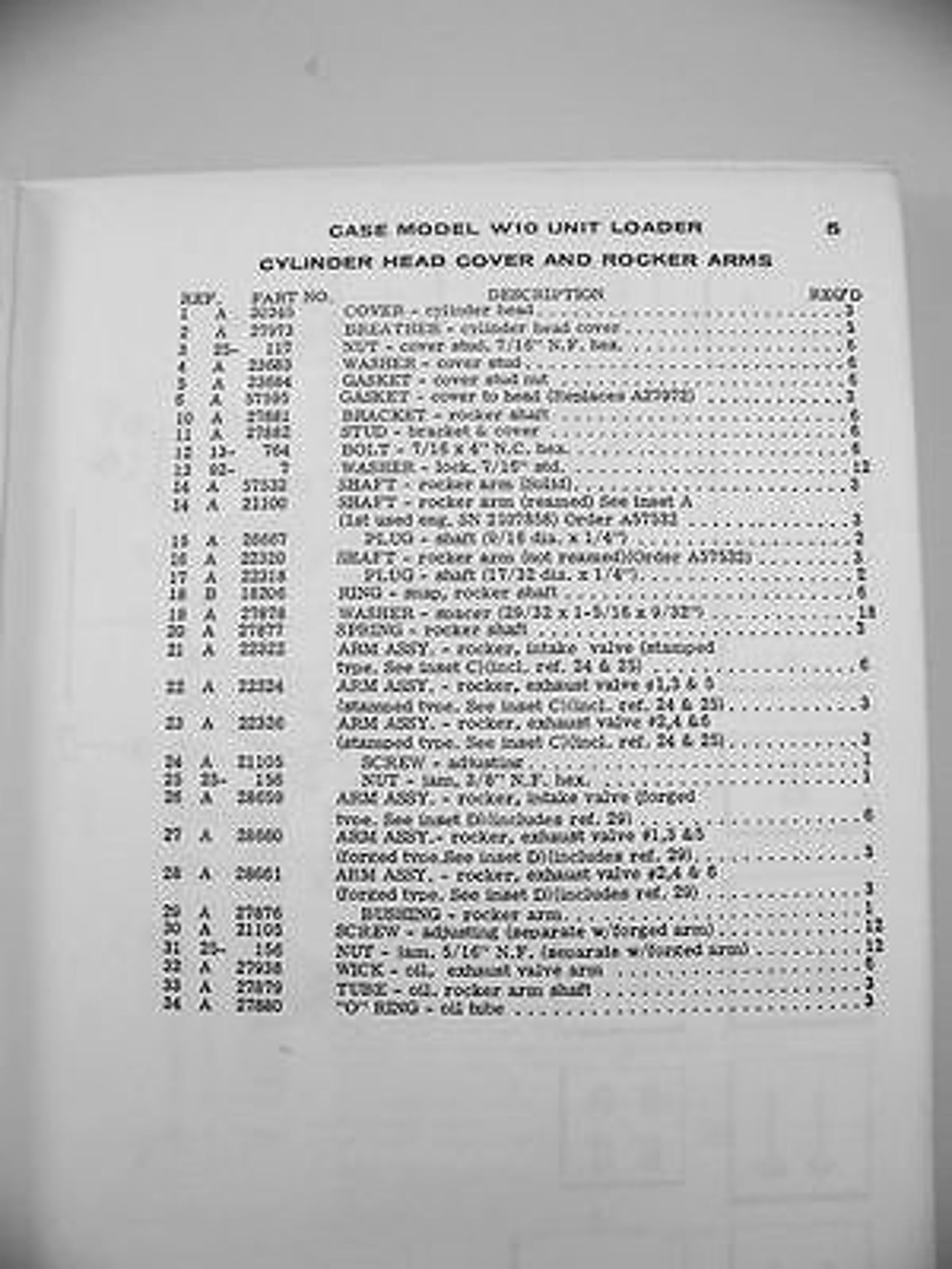 J I Case W10 Industrial Unit Loader Parts Manual Catalog Assembly ...