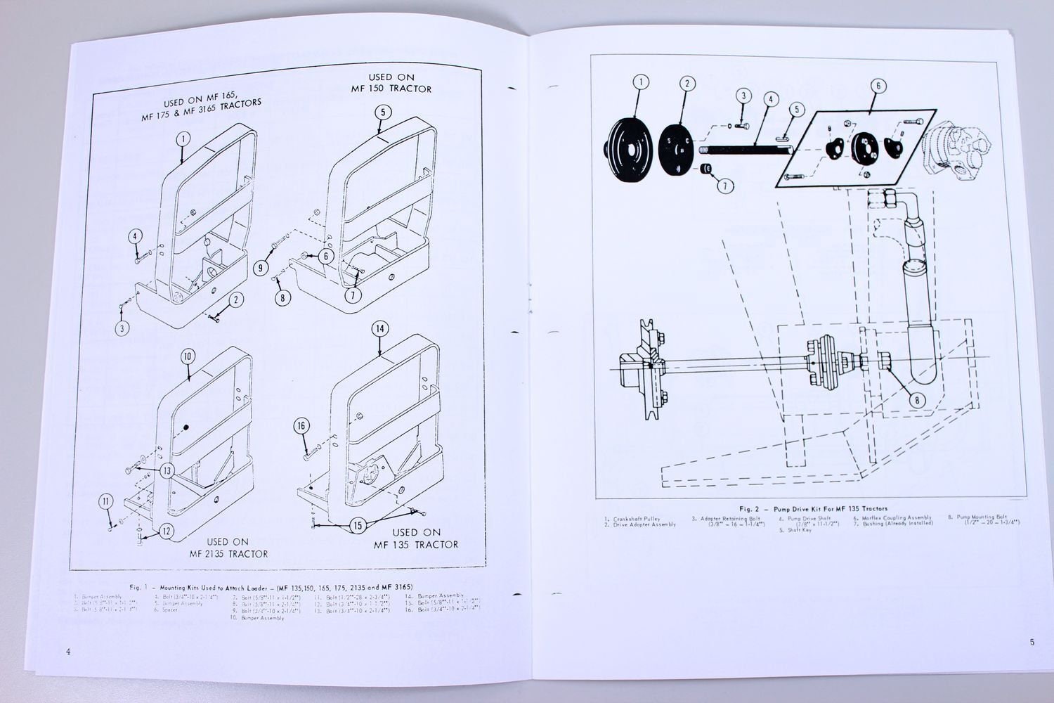 Massey Ferguson Mf 100 Loader Assembly and Pre-delivery Instructions ...