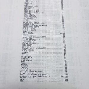 Massey Ferguson Mf 1020 Tractor Parts Manual Catalog Book Hydrostatic ...
