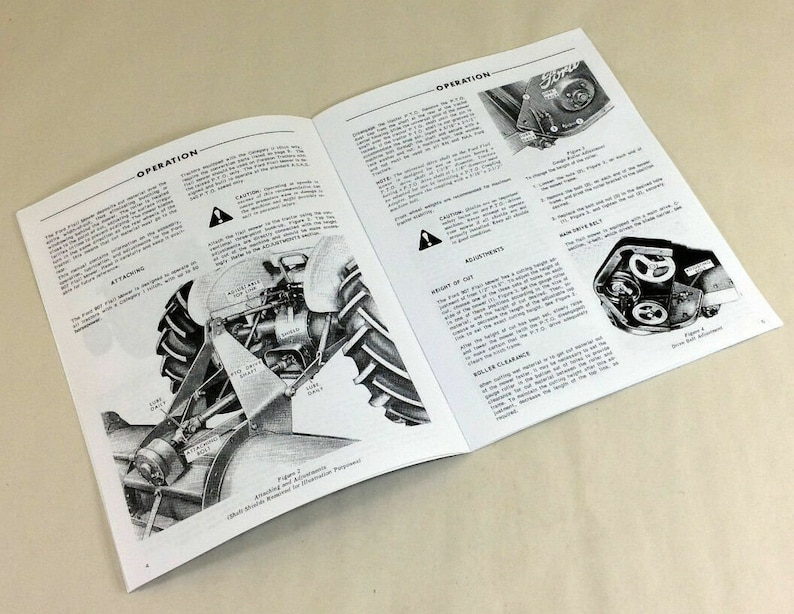 Ford 907 Series Flail Mower Parts Operators Manual Owners Set Assembly ...