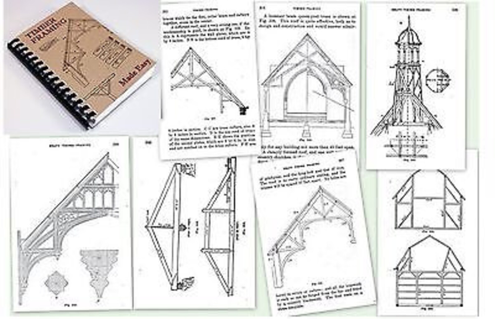 Timber Framing How-to Book Plans 1908 Slick Chisel Mallet 450pics 385pg ...
