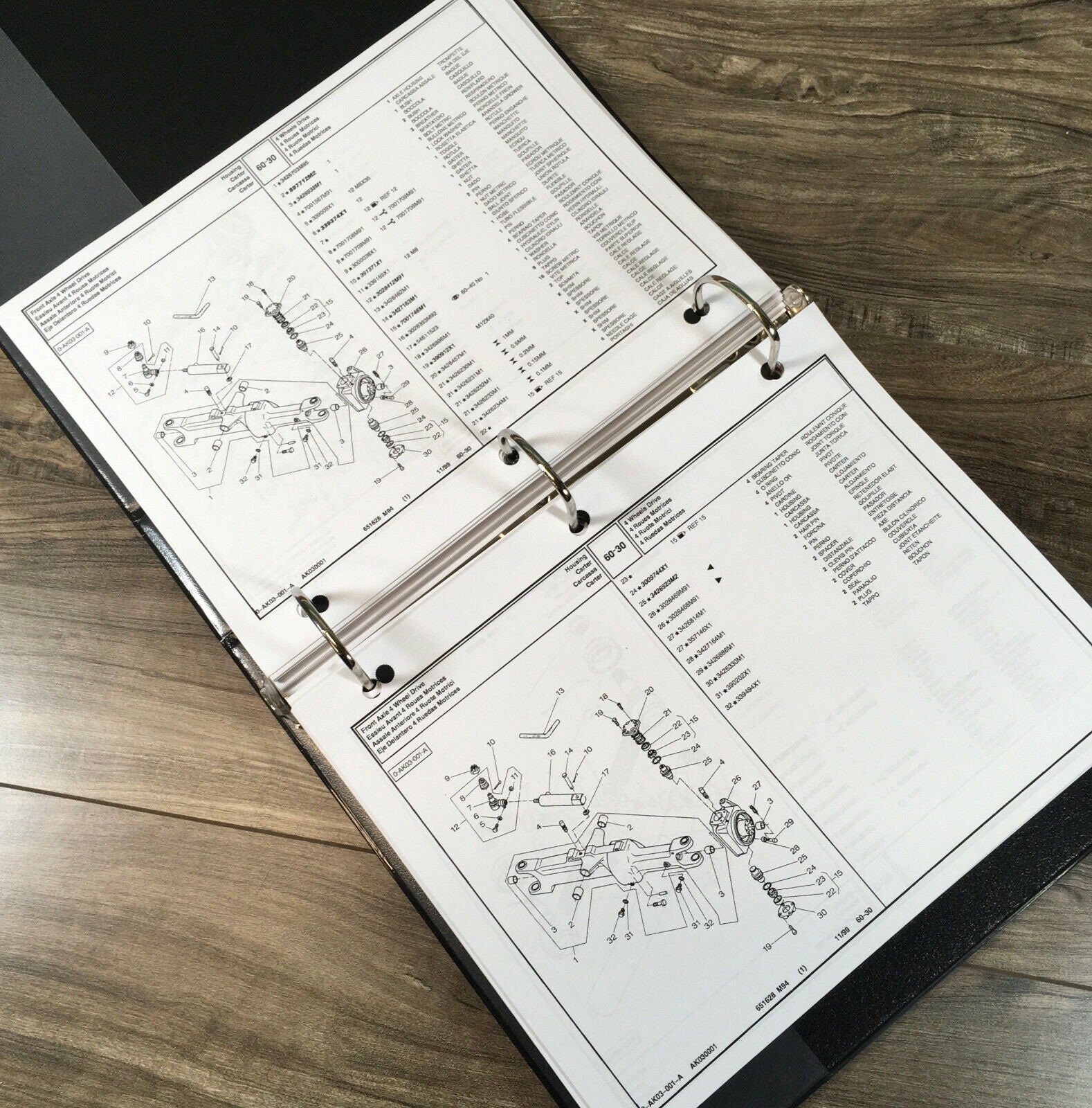 Massey Ferguson 261 Tractor Service Parts Manual Repair Shop Set ...