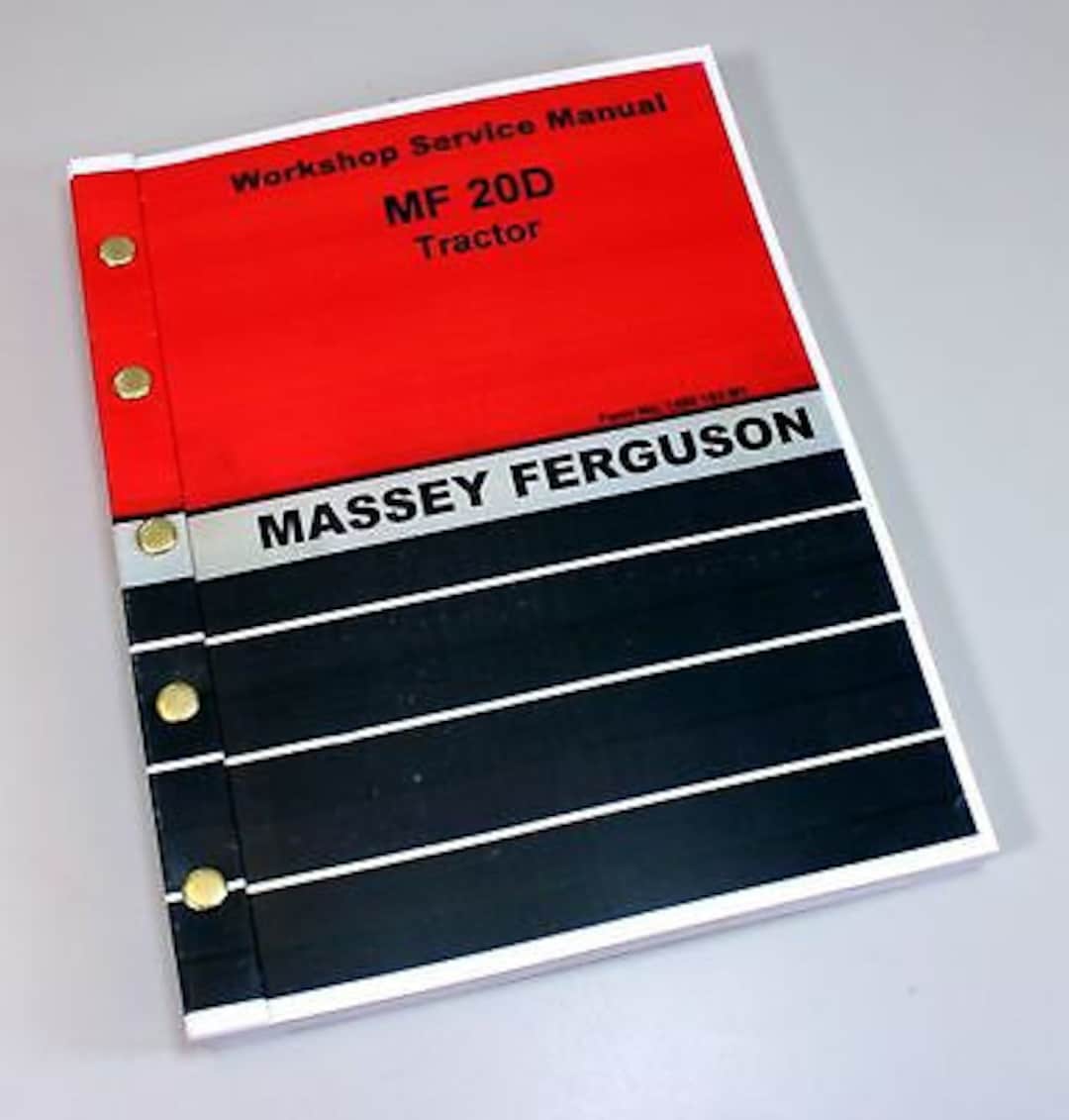 Massey Ferguson Mf 20D Tractor Service Repair Manual Shop Book - Etsy