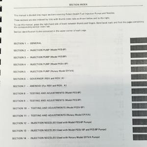 International Engine Robert Bosch Fuel Injection Pump Service Repair ...