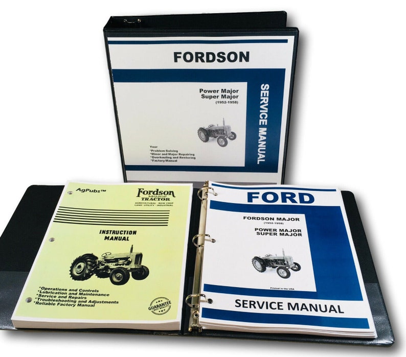 Ford Fordson Major Power Major Tractor Factory Service Repair Manual ...