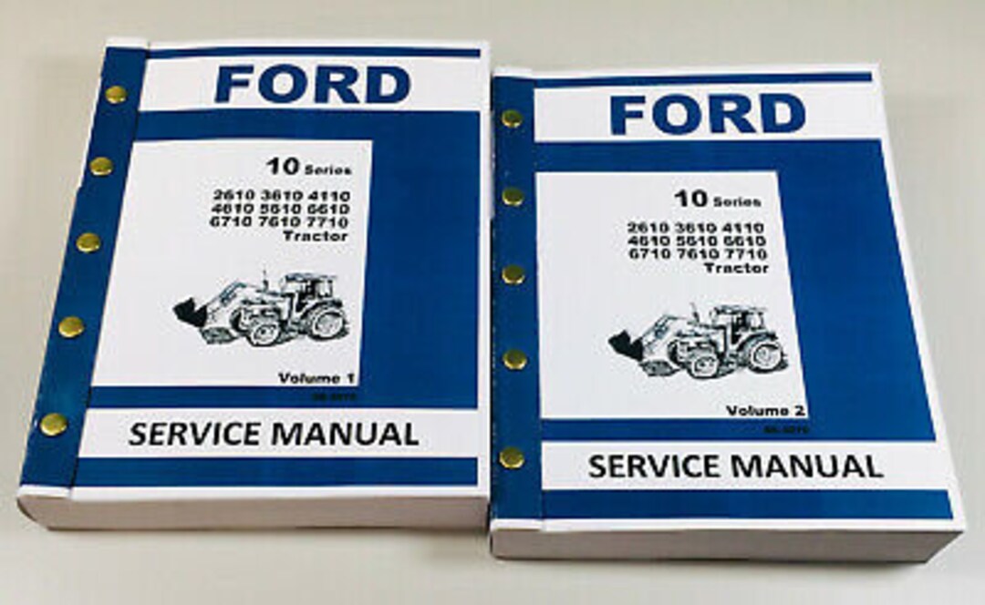 Ford Tractor 6610 6710 7610 7710 Service Repair Shop Manual Overhaul - Etsy