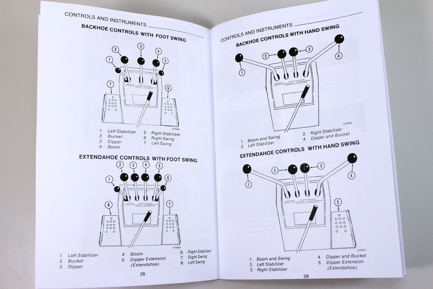 J I Case 780C Loader Backhoe Operators Owners Manual Controls ...