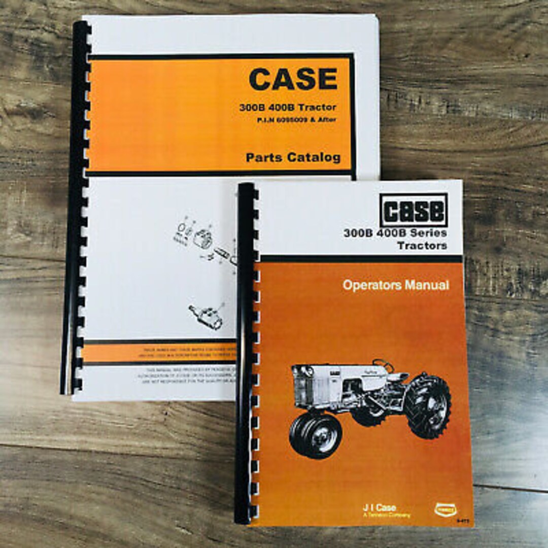 Case 310B 410B Tractors Parts Operators Manual Catalog Set Owner Book ...
