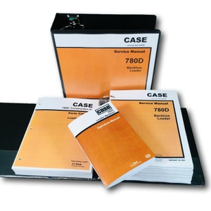 Case 780D Backhoe Loader Service Manual Parts Catalog Operators Owners ...