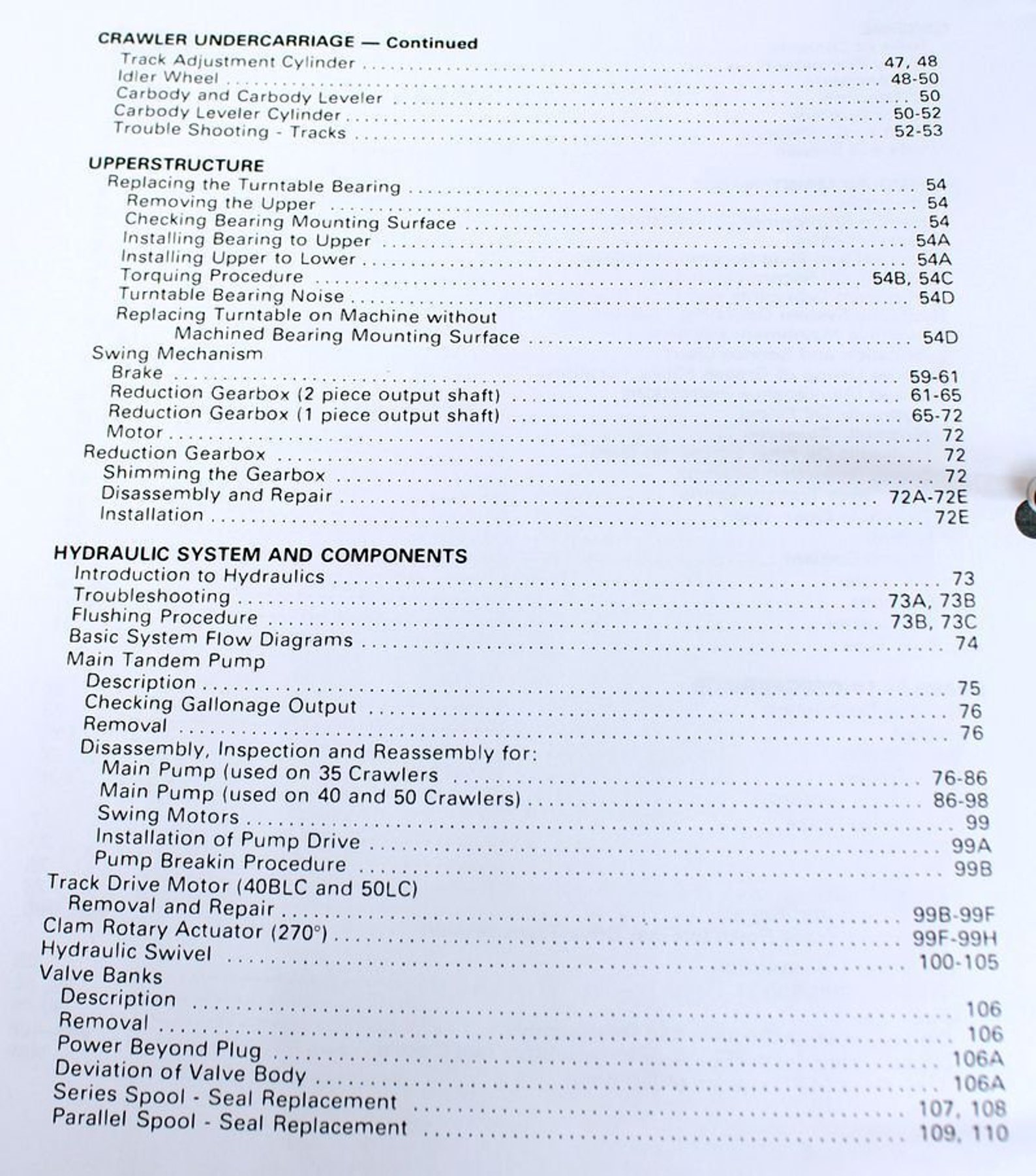 Case Drott 35B 40B 50B Crawler Excavator Service Repair Manual 35 40 50 ...