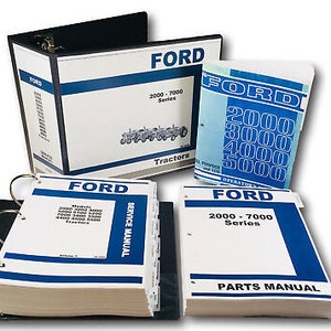Ford 2000 3000 4000 5000 Series Tractor Service Parts Operators Repair ...