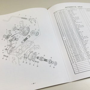 Kubota L225 Tractor Parts Assembly Manual Catalog Exploded Views ...