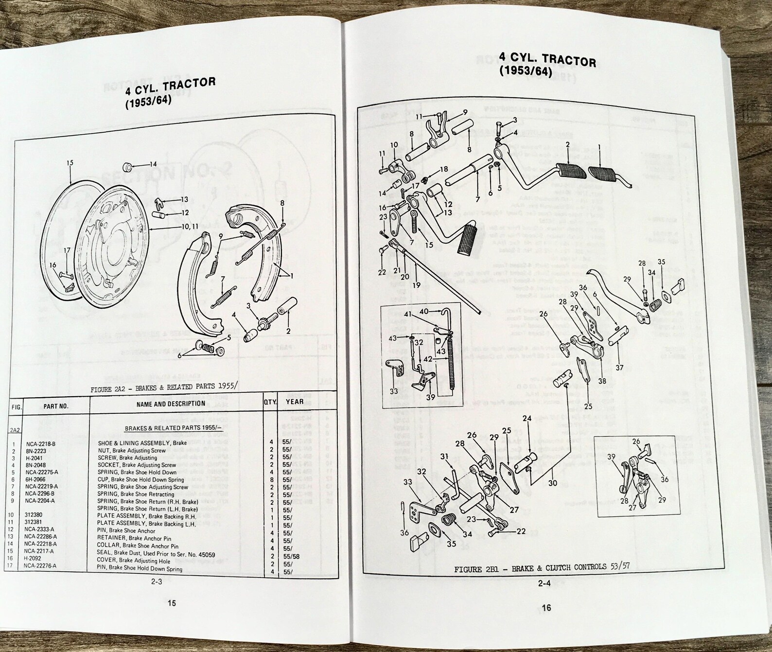 Ford 1801 Series Industrial Tractor Master Parts Manual Catalog 1958 ...