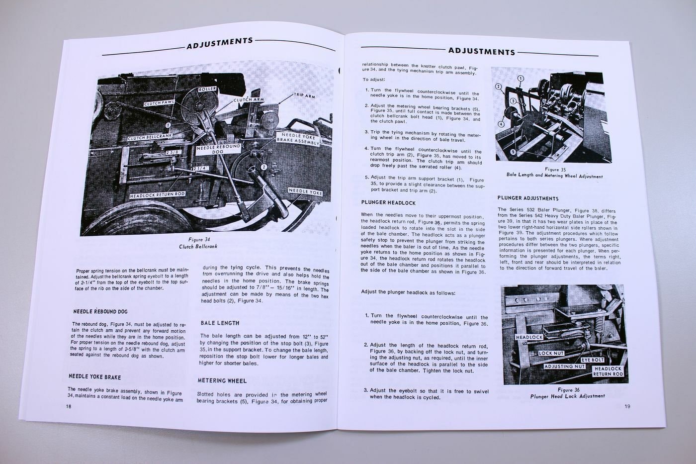 Ford 532 542 Small Square Hay Baler Parts Operators Manual Owners ...