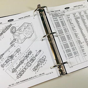 Ford 1500 Tractor Service Parts Operators Manual Shop Book Overhaul ...