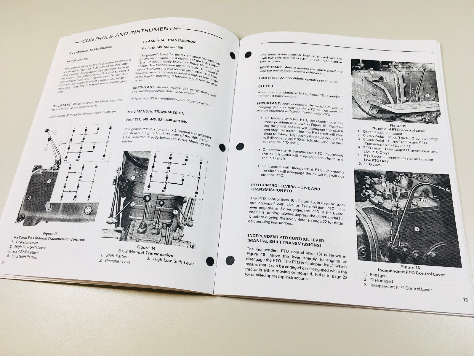 Ford 231 340 445 531 540 545 Tractor Operators Owners Manual ...