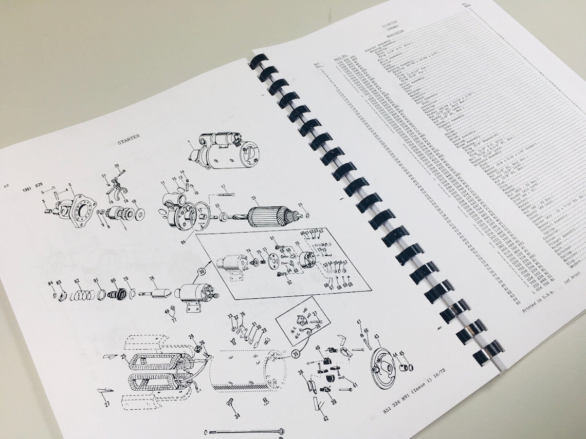 Massey Ferguson Mf 1085 Tractor Parts Catalog Manual Book Exploded View ...